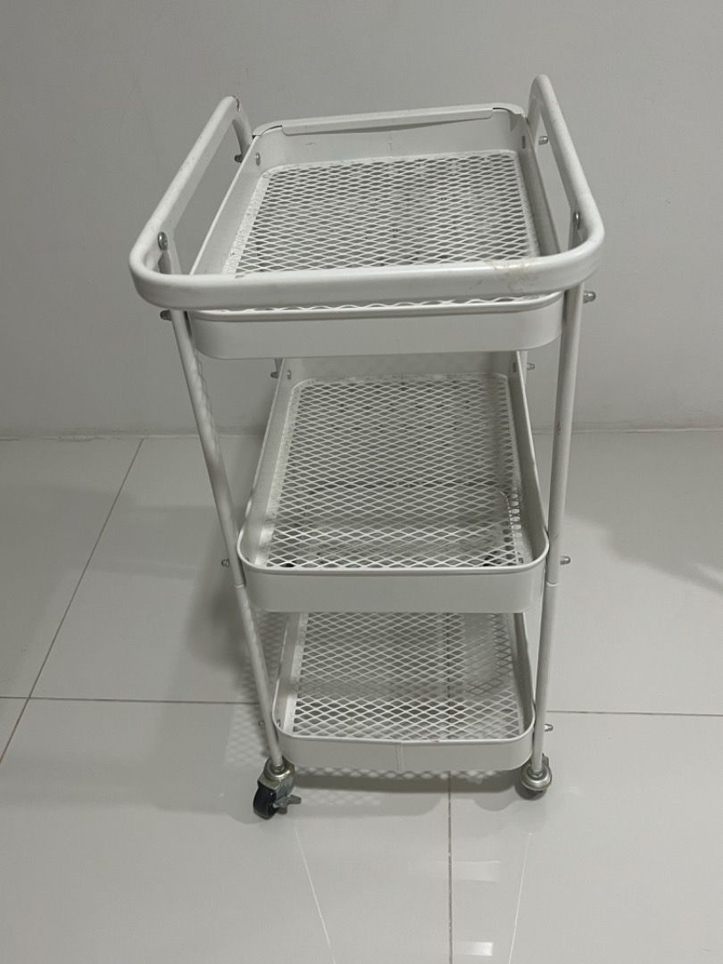 3- Tier multi purpose Rack/ Trolley/ Cart with wheels, Furniture & Home ...