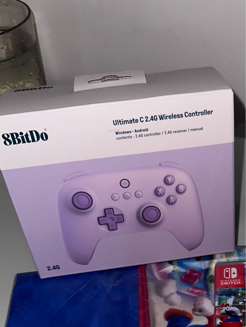 8BitDo ultimate c 2.4G controller purple, Video Gaming, Gaming ...