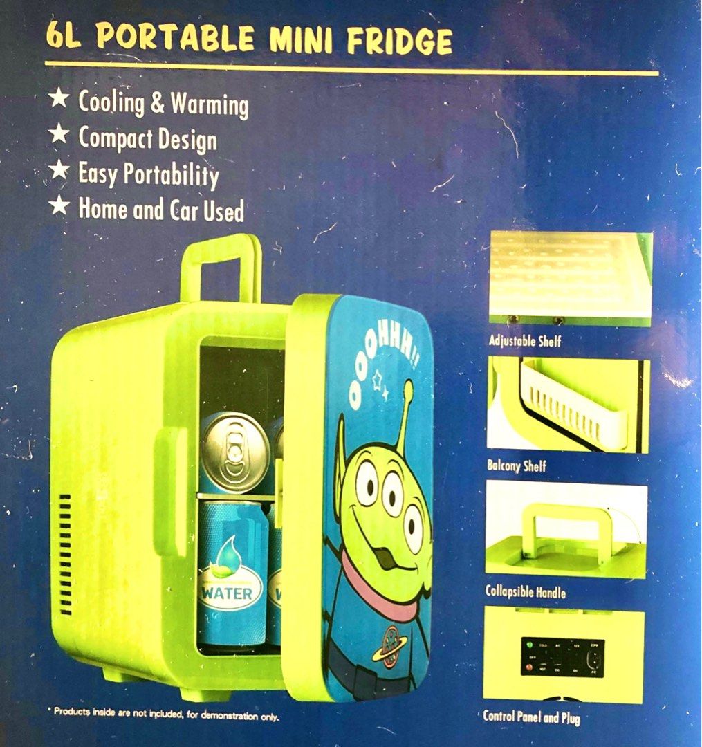 絕版 全新有盒 便携式 小冰箱 三眼仔 Fridge 6L Portable mini refrigerator 雪櫃 迪士尼 反斗奇兵 ...