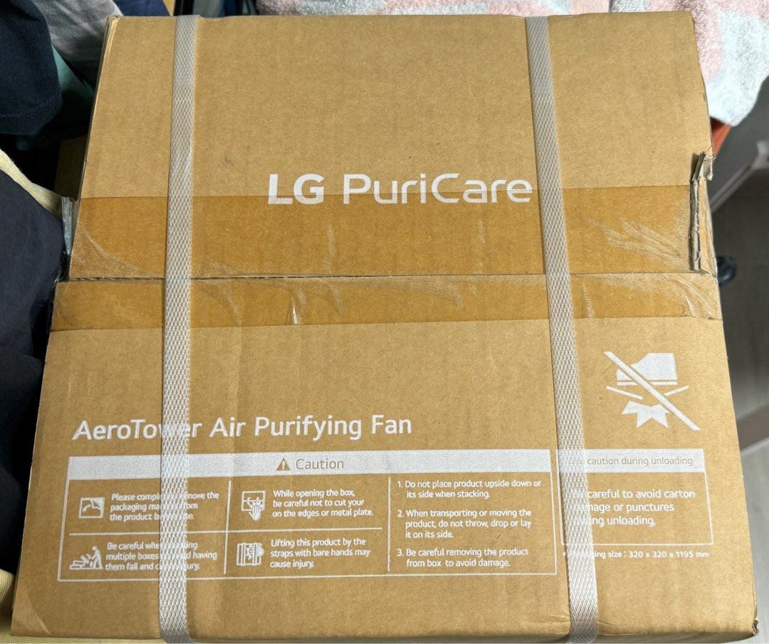 全新 LG Puricare AeroTower FS15GPBK0 風扇 + 空氣淨化機, 家庭電器, 空氣清新機及抽濕機 - Carousell