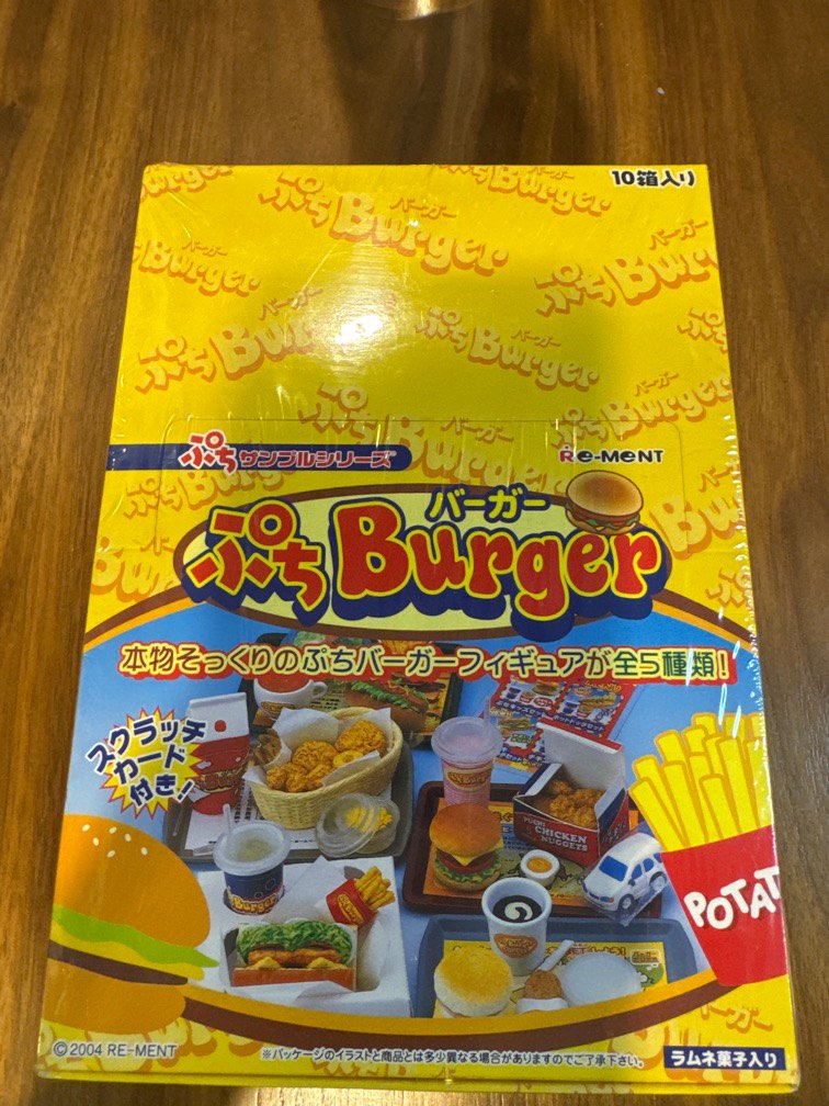 [全套] re-ment burger 漢堡 原色 別色 各一套 共10盒, 興趣及遊戲, 收藏品及紀念品, 明星周邊 - Carousell