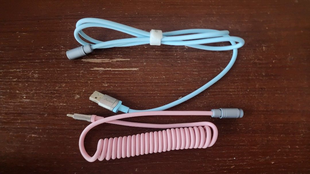 Akko Coiled Keyboard Cable - Tokyo Pink, Computers & Tech, Parts ...