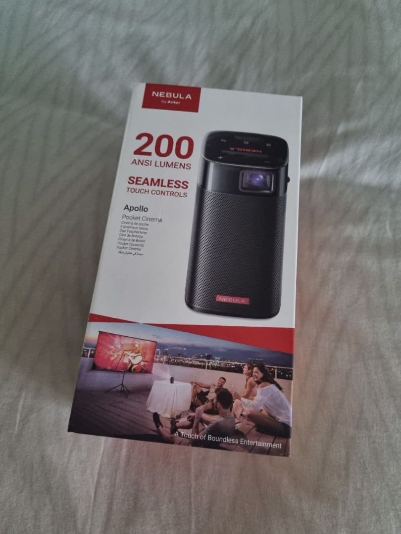 Anker Nebula Apollo, Wi-Fi Mini Projector, 200 ANSI Lumen Portable Home ...