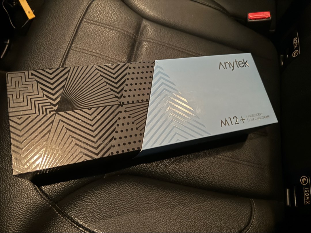 Anytek 最新M12+觸控倒後鏡 GPS前後鏡頭行車記錄儀, 汽車配件, 電子配件 - Carousell