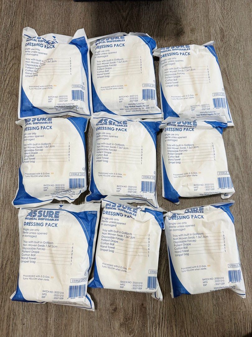 Assure medical disposables dressing pack, Health & Nutrition, Medical ...