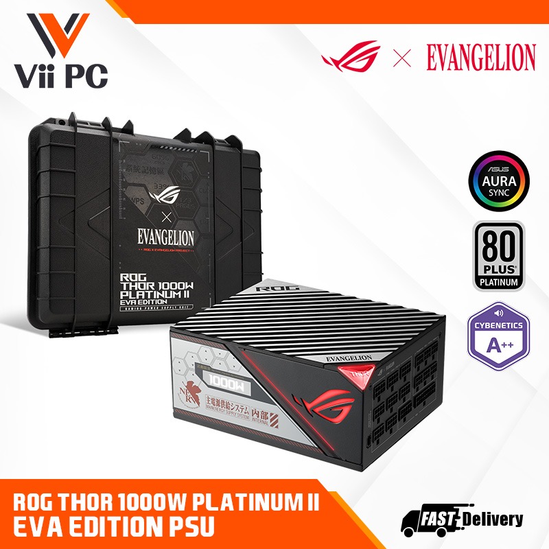 ASUS ROG Thor 1000W Platinum II EVA Edition ATX FULL MODULAR POWER ...