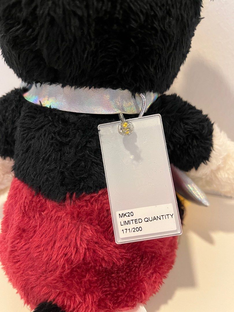 Authentic Limited Edition Disney 100 Mickey Plushy Soft Toy, Hobbies ...
