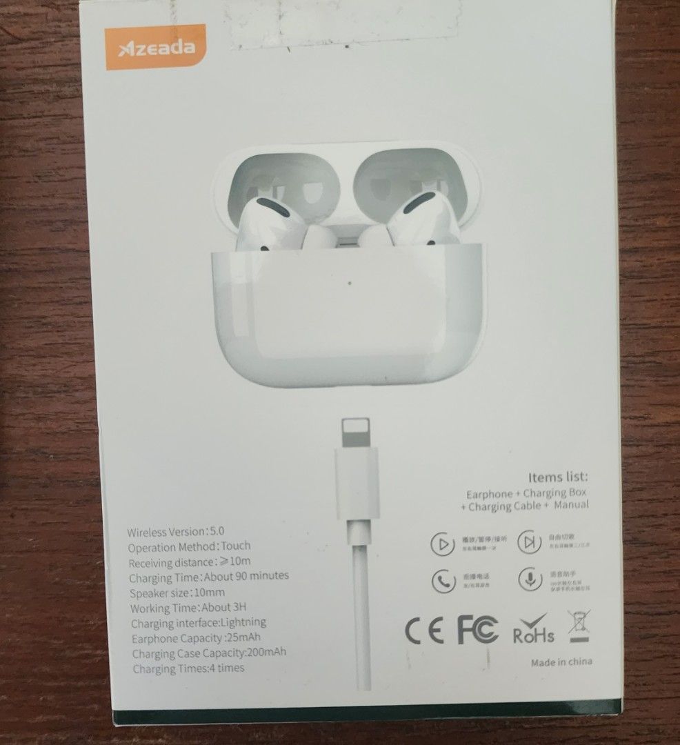 Azeada PD-BT113 3rd Gen TWS Bluetooth Headphones, Audio, Earphones on Carousell