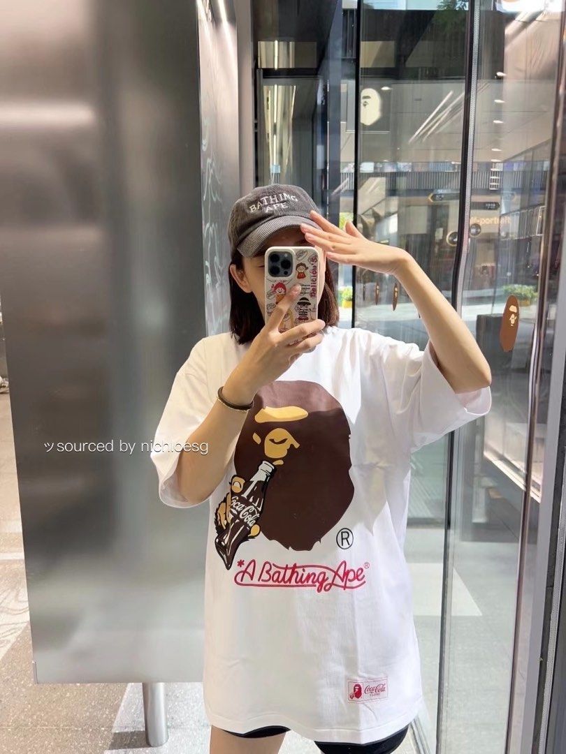 BAPE X COCA COLA APE HEAD TEE, Men's Fashion, Tops & Sets, Tshirts ...