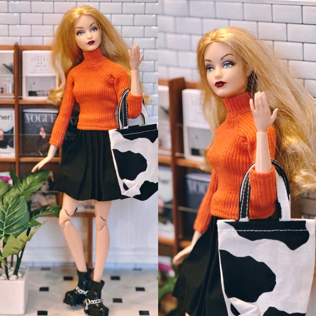 Barbie Doll - Orange Set, Hobbies & Toys, Toys & Games on Carousell
