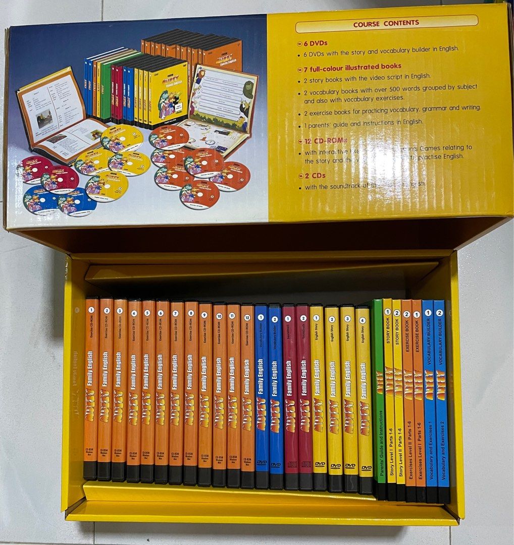 BBC Scholastic Muzzy Family English Set, Hobbies & Toys, Books ...