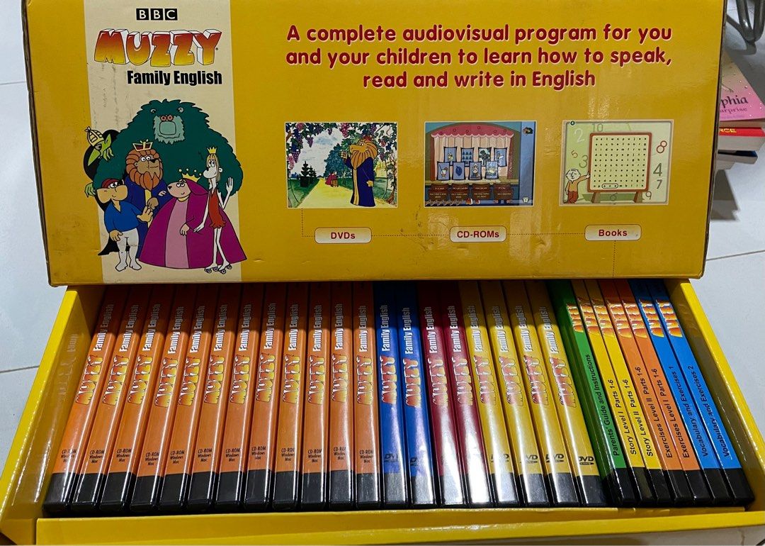 BBC Scholastic Muzzy Family English Set, Hobbies & Toys, Books ...