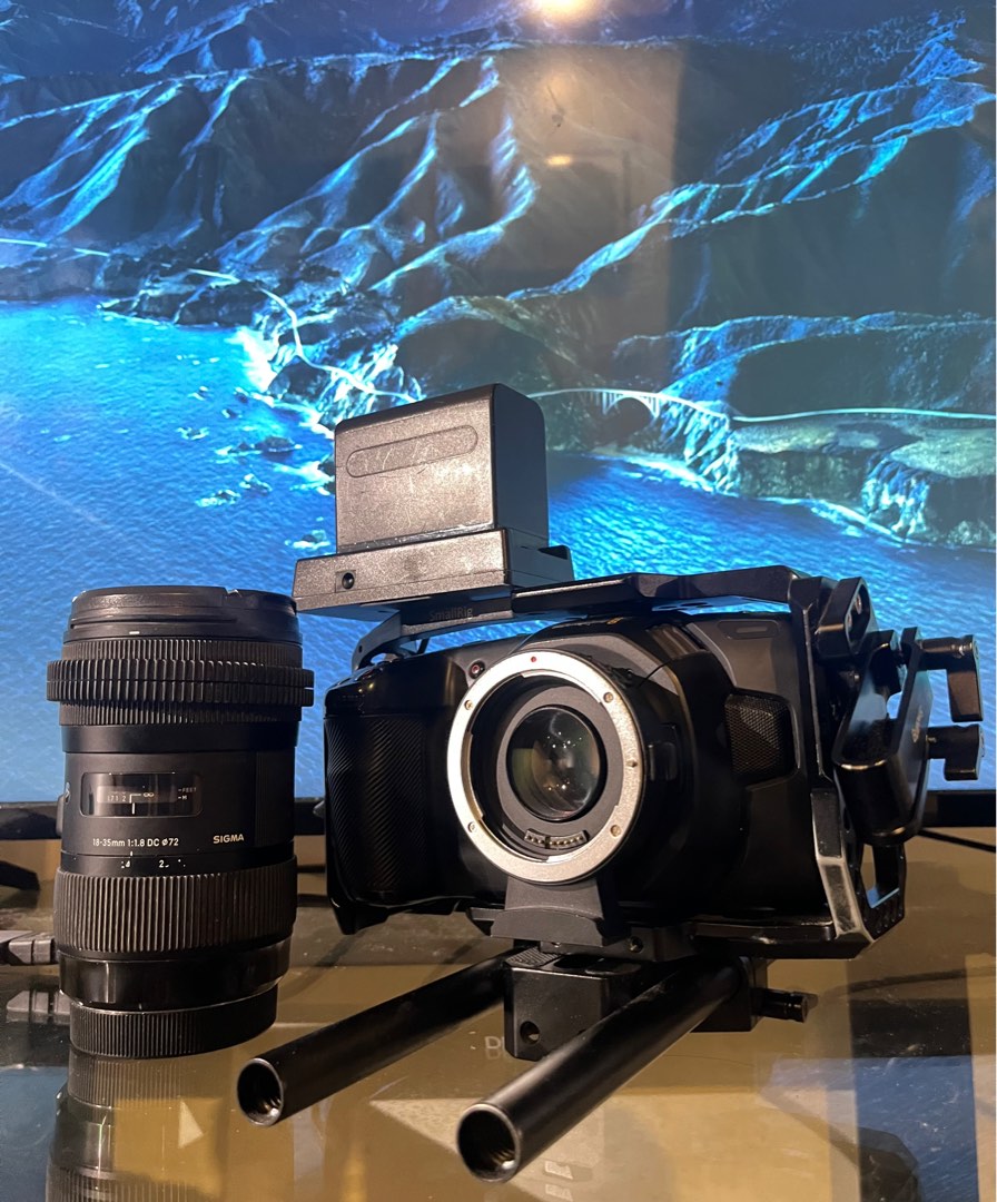 Blackmagic Cinema Camera Pocket 4k (BMPCC4k) with Full Cinema Rig and ...