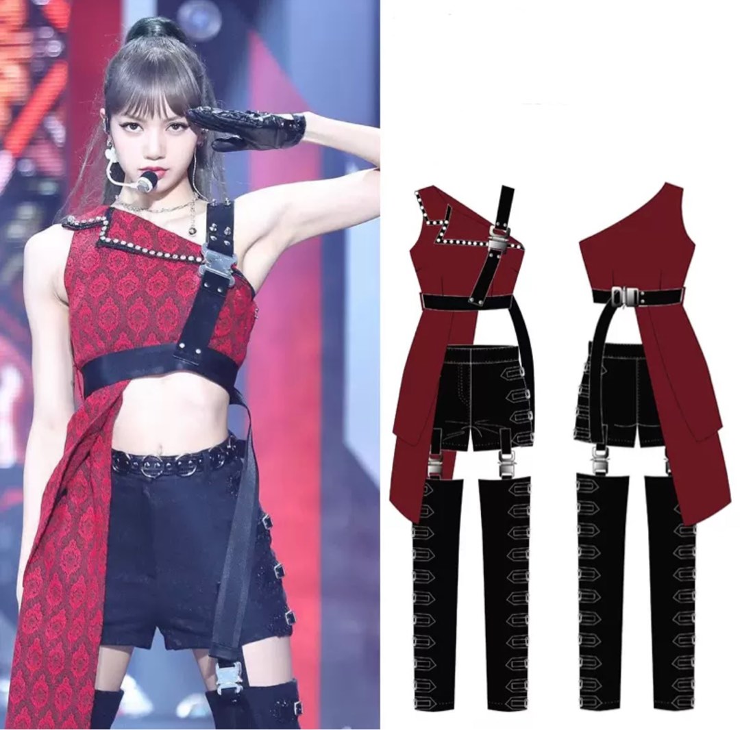 BlackPink Lisa Costume, Women's Fashion, Activewear on Carousell