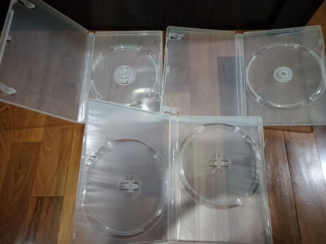 (#BLESSINGS!!!) DVD VCD CD HOLDERS CASINGS X3 2 DISCS 1 DISC STORAGE ...