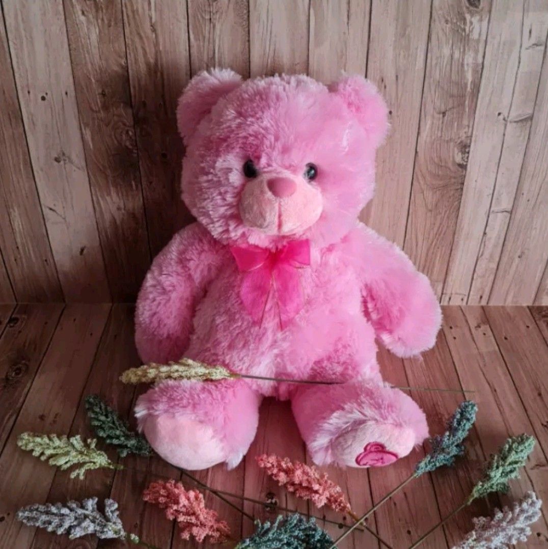 Boneka Beruang Besar Pink, Toys & Collectibles, Mainan di Carousell