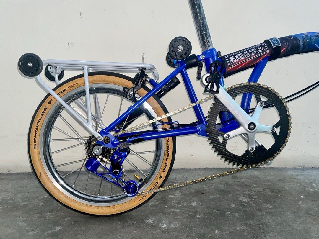 Brompton Piccadilly Blue fully modified C-Line, Sports Equipment ...