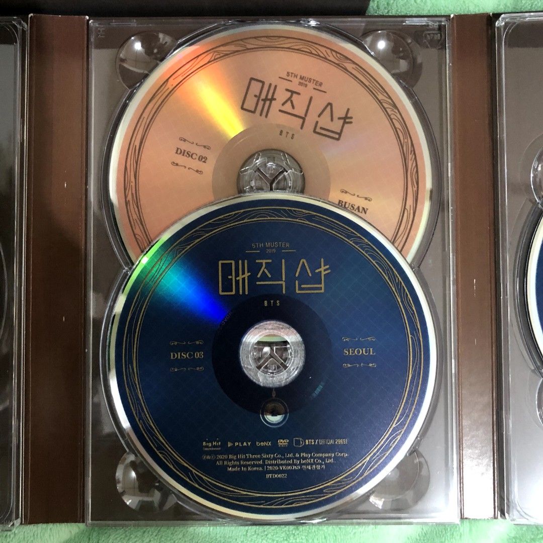 BTS 5th Muster Magic Shop Busan Seoul DVD 2019, Hobbies & Toys, Music ...