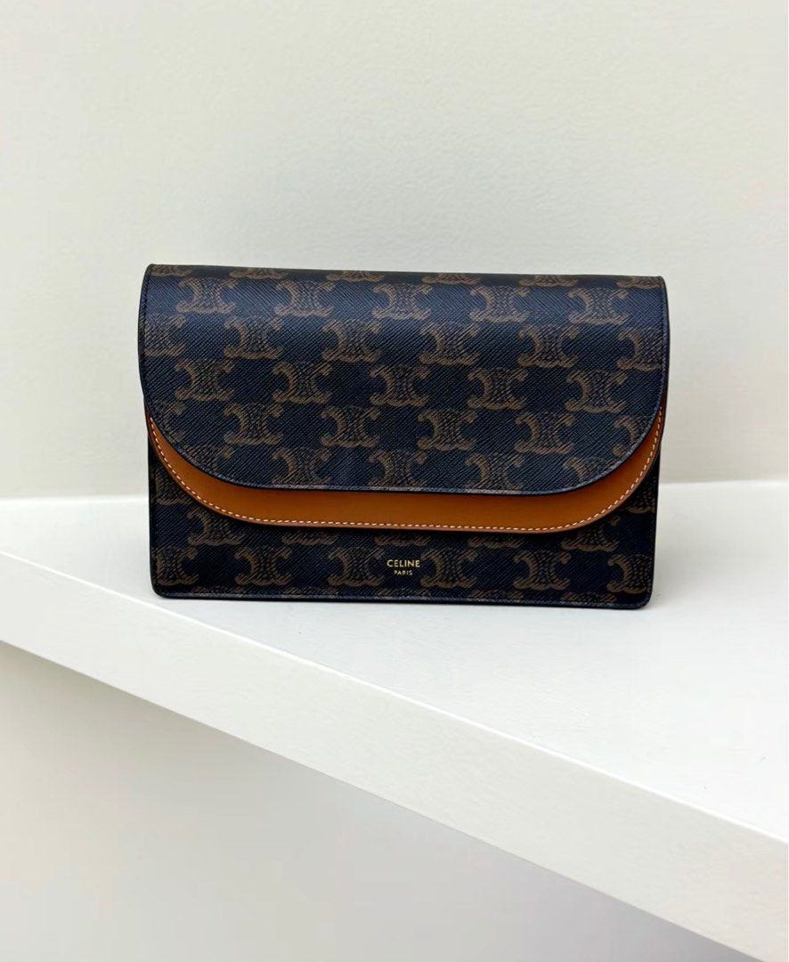 Celine Woc wallet on chain strap, Luxury, Bags & Wallets on Carousell