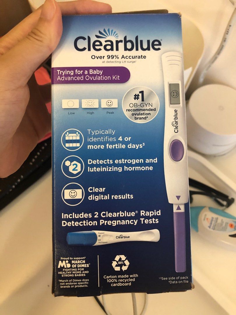 Clearblue Ovulation Kit and Pregnancy Test Kit, Health & Nutrition ...