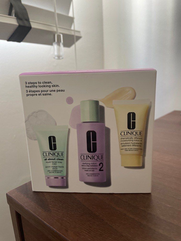Clinique travel set, Beauty & Personal Care, Face, Face Care on Carousell