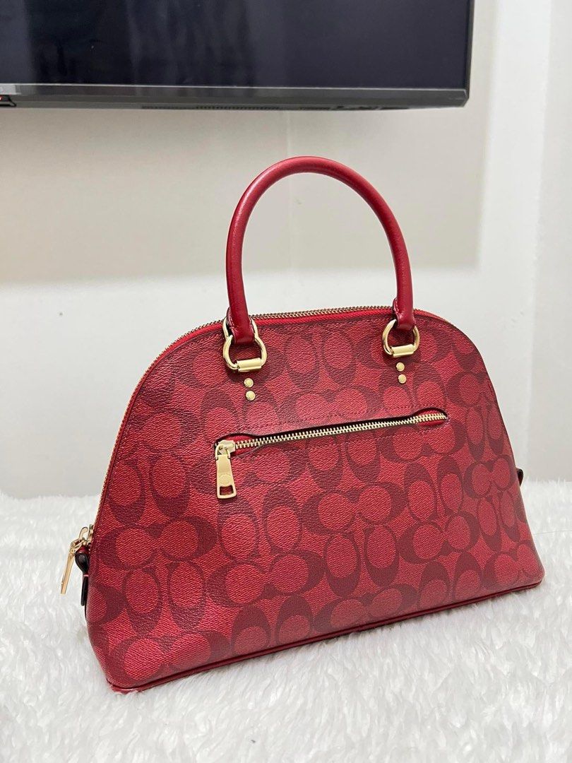 coach red, Luxury, Bags & Wallets on Carousell