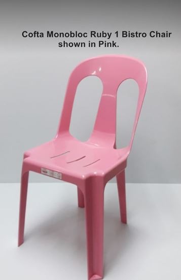 COFTA RUBY PINK MONOBLOC CHAIRS - To Sta Cruz Antipolo, Furniture ...