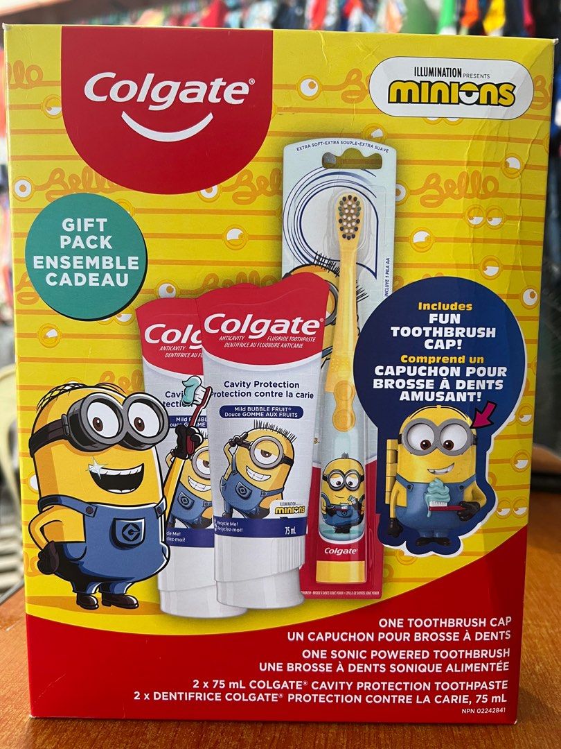 COLGATE MINIONS BATT OPERATED, Babies & Kids, Bathing & Changing, Baby ...