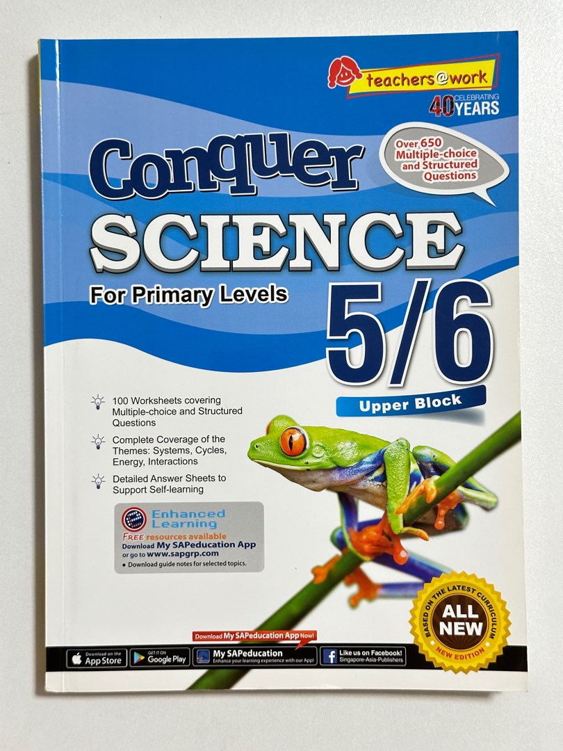 Conquer Science For Primary 5&6, Hobbies & Toys, Books & Magazines, Assessment Books on Carousell