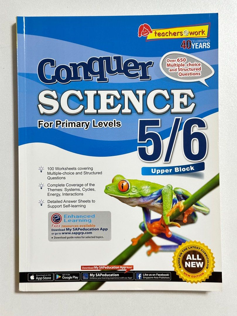 Conquer Science For Primary 5&6, Hobbies & Toys, Books & Magazines ...