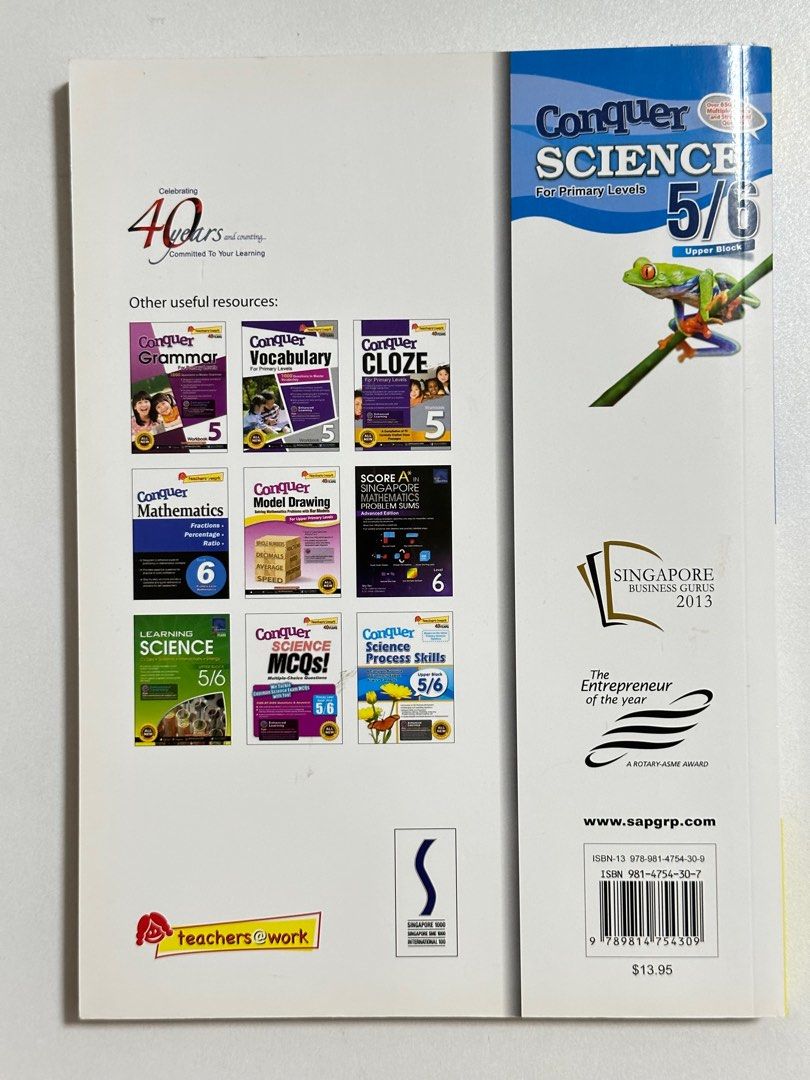 Conquer Science For Primary 5&6, Hobbies & Toys, Books & Magazines ...