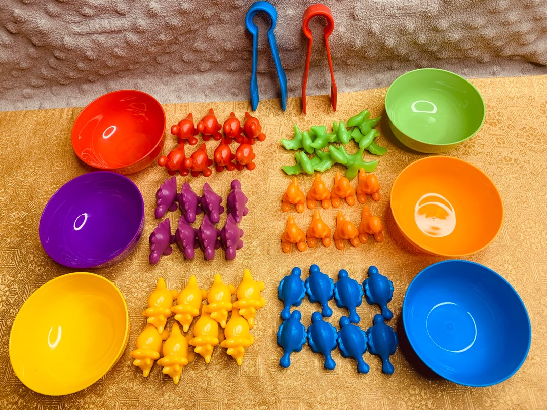 Counting & color sorting toy (DINOSAUR), Hobbies & Toys, Toys & Games ...
