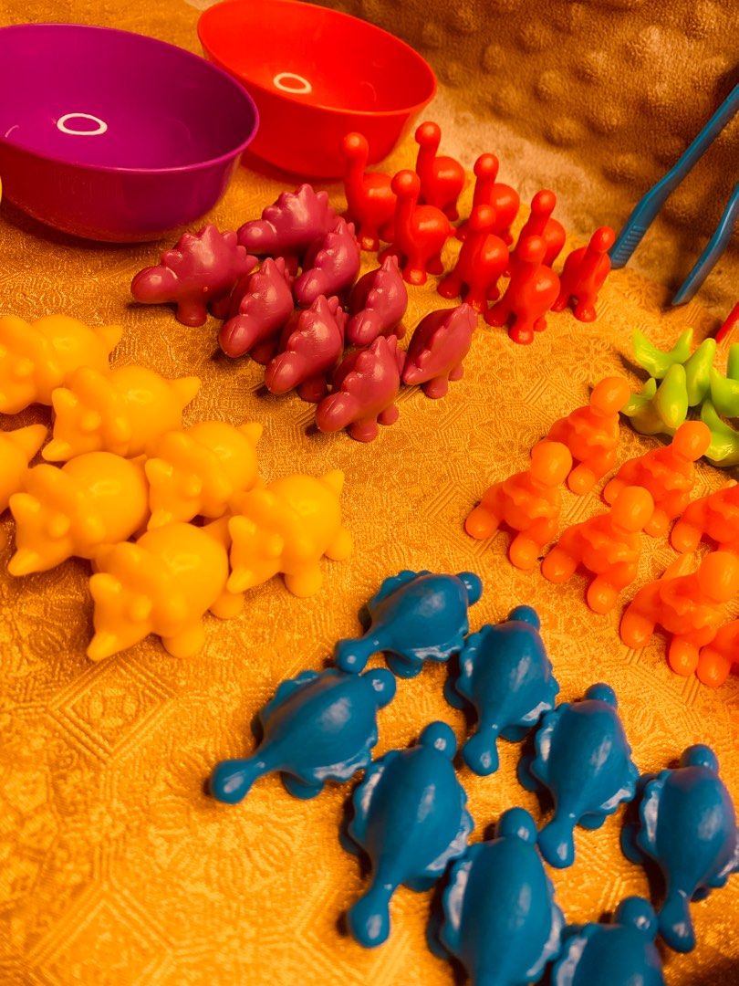 Counting & color sorting toy (DINOSAUR), Hobbies & Toys, Toys & Games ...