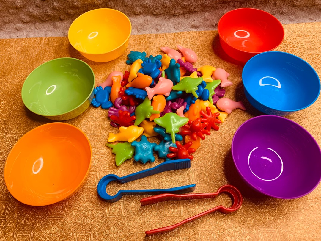 Counting & color sorting toy (Marine Animals), Hobbies & Toys, Toys ...