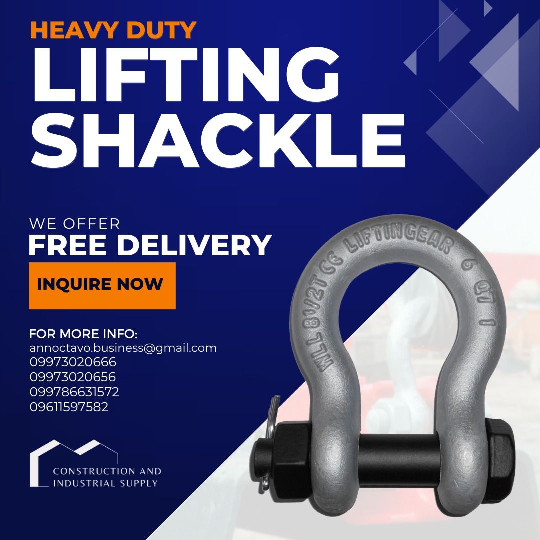 Cranes And Hoists | Industrial Safety | Shackle Safety | Lifting ...