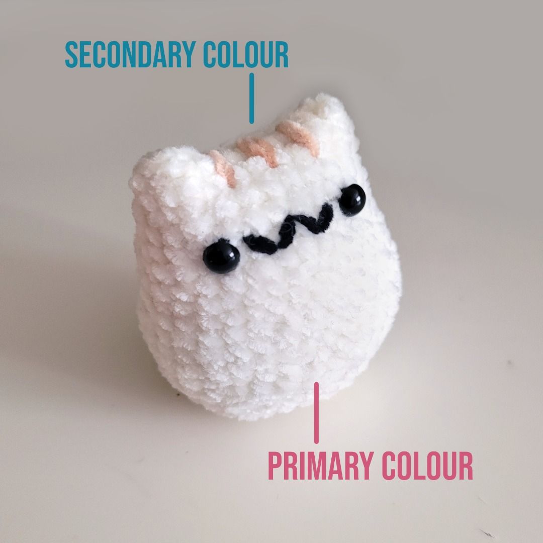 Cute Custom Handmade Cookie Chonky Pusheen Cat Kitty Crochet Squishy ...