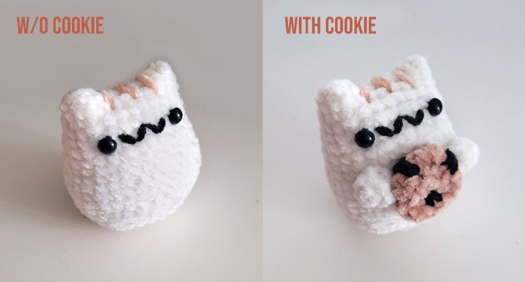 Cute Custom Handmade Cookie Chonky Pusheen Cat Kitty Crochet Squishy ...