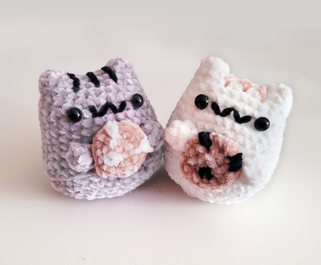 Cute Custom Handmade Cookie Chonky Pusheen Cat Kitty Crochet Squishy ...