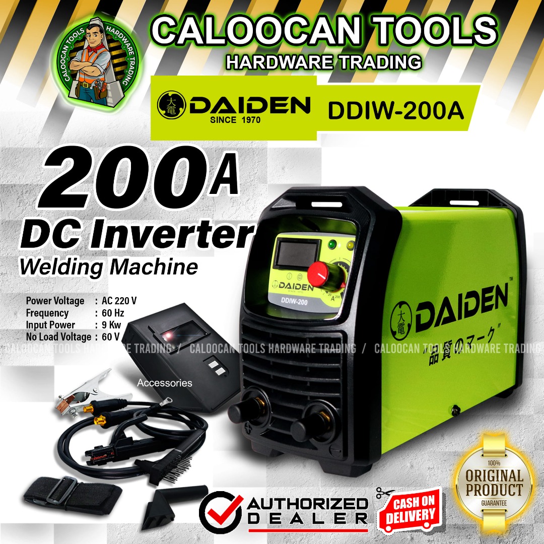 DAIDEN Japan DDIW-200 DDIW-200A Inverter Type Welding Machine - Genuine ...