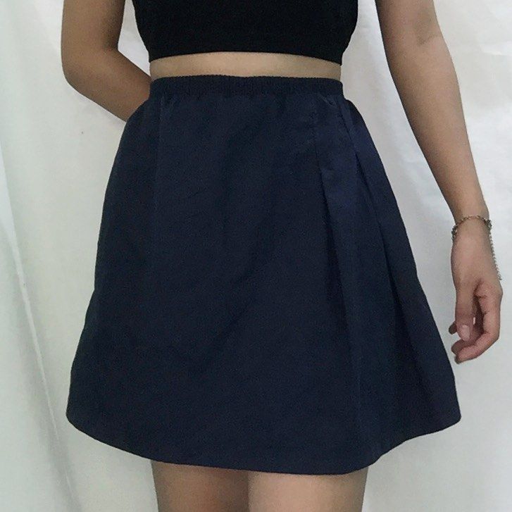 dark blue skorts, Women's Fashion, Bottoms, Skirts on Carousell