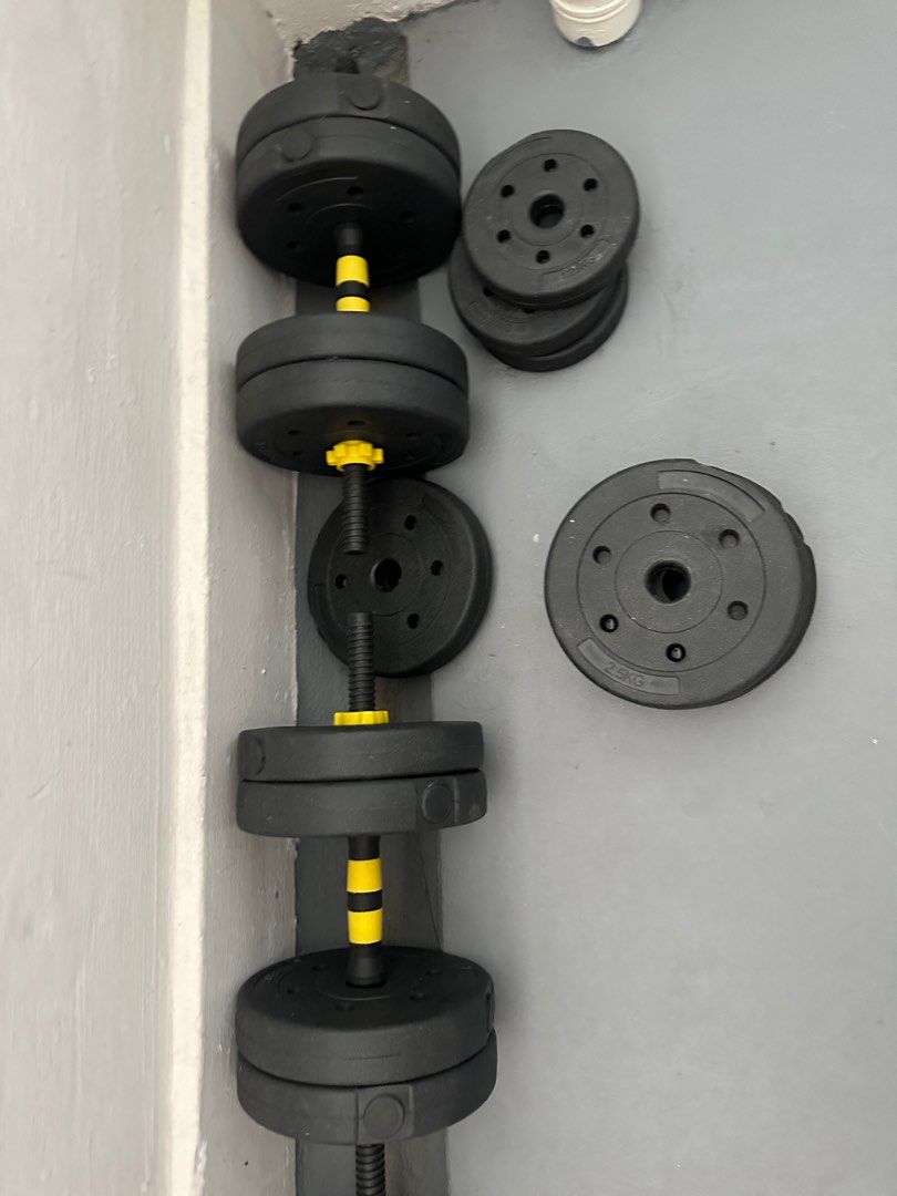 Dumbbell Set, Sports Equipment, Exercise & Fitness, Weights & Dumbbells ...