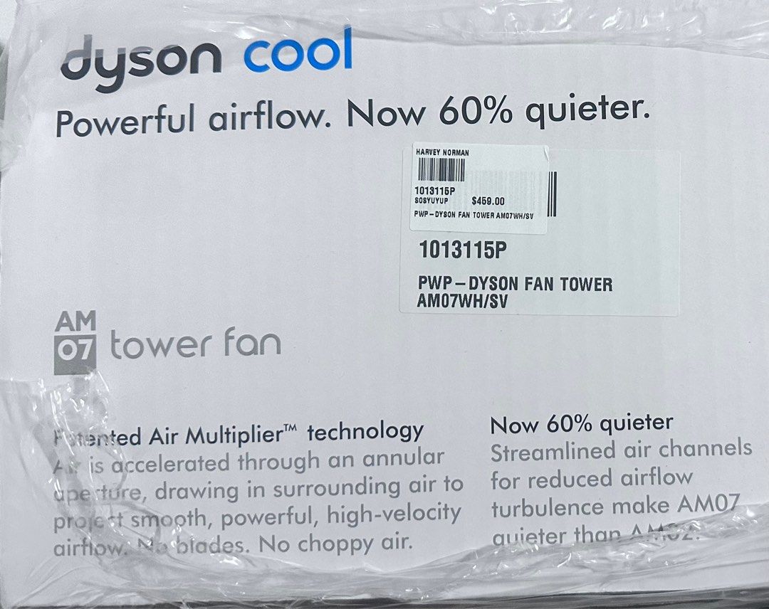 Dyson AM07 Tower Fan with remote control, Furniture & Home Living ...
