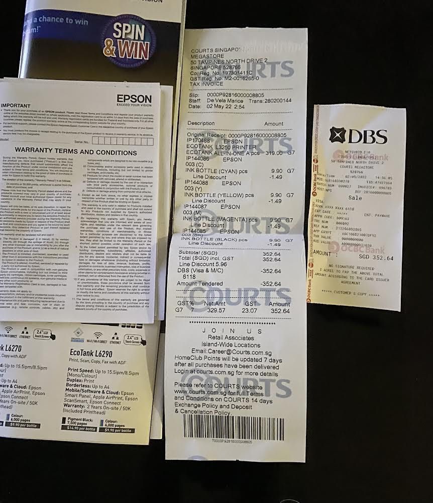 Epson colour Printer L3250 eco tank (under warranty), Computers & Tech ...