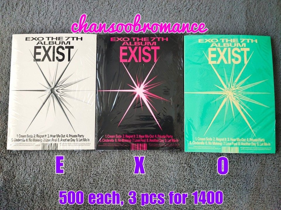 EXO EXIST album - all versions, Hobbies & Toys, Memorabilia ...
