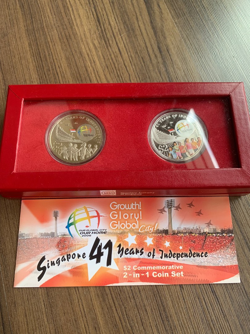 F580 - Singapore 2006 Silver Proof & Cu-Ni “NDP” Coins Set, Hobbies ...