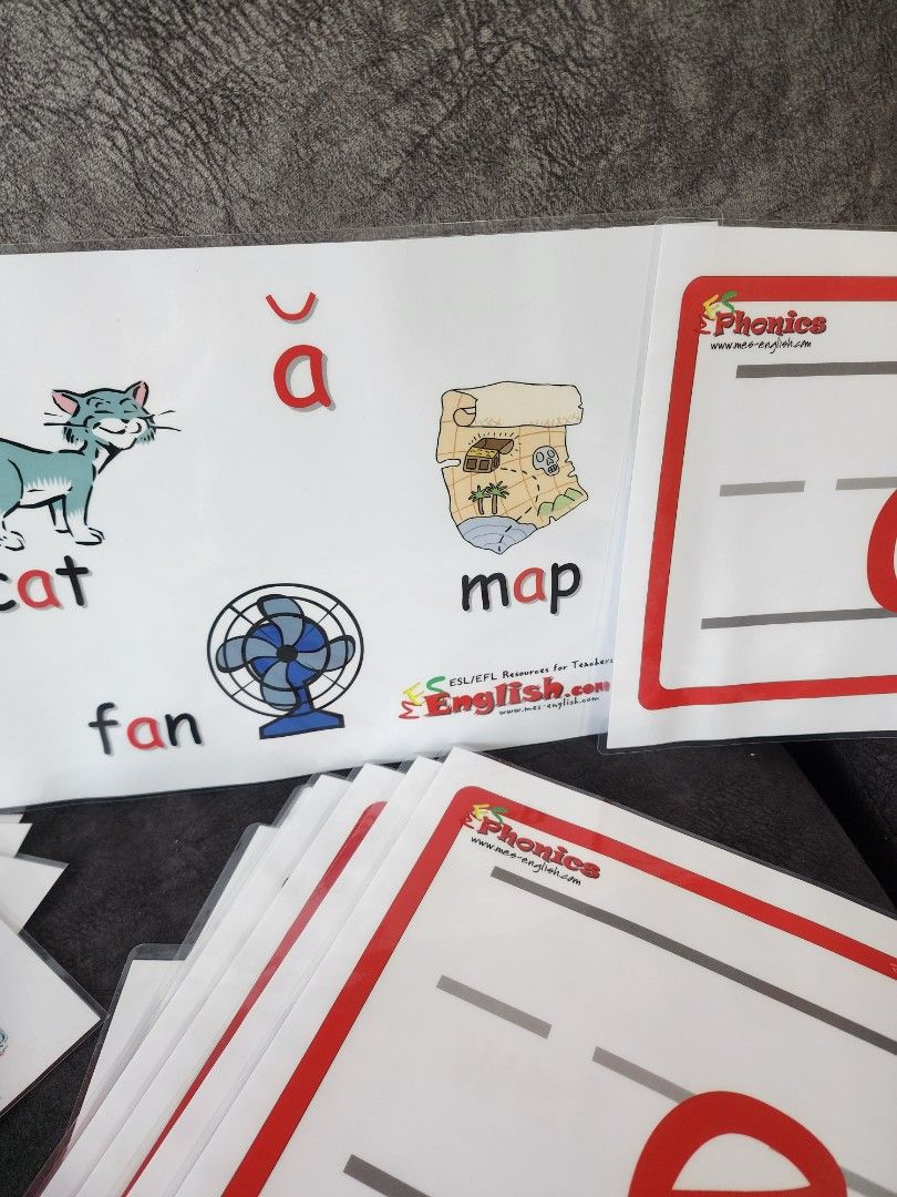 Flashcards on numbers, phonics, English words and collective nouns ...