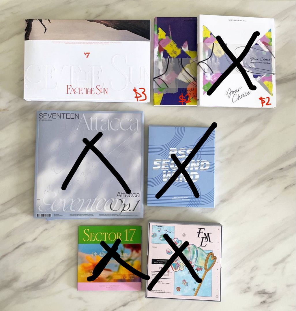 FREE unsealed seventeen svt albums, Hobbies & Toys, Memorabilia ...