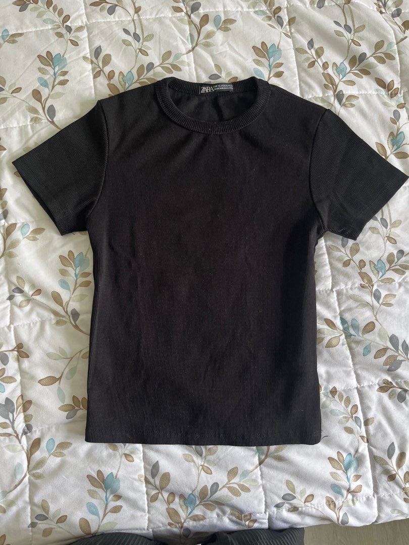 Full length black top, Women's Fashion, Tops, Blouses on Carousell