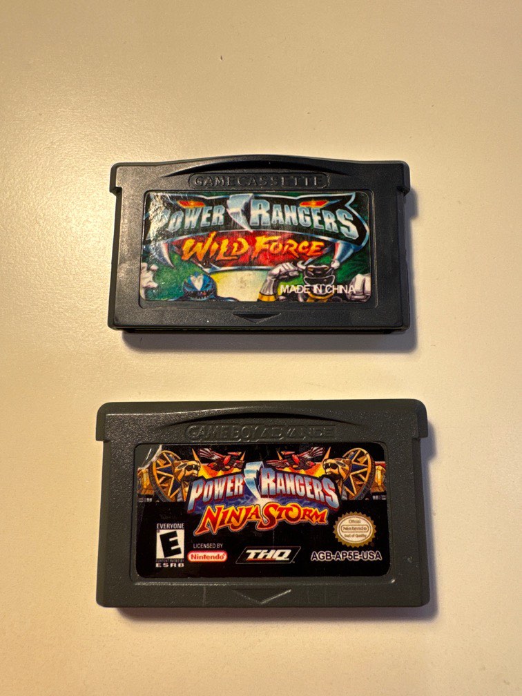Gameboy Advance Power Rangers collection, Video Gaming, Video Games ...