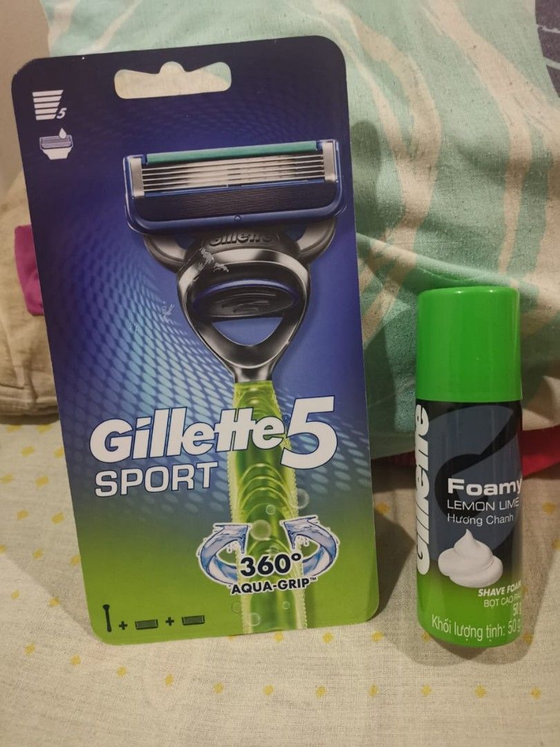 Gillette 5 Sport (Aqua Grip), Beauty & Personal Care, Men's Grooming on ...